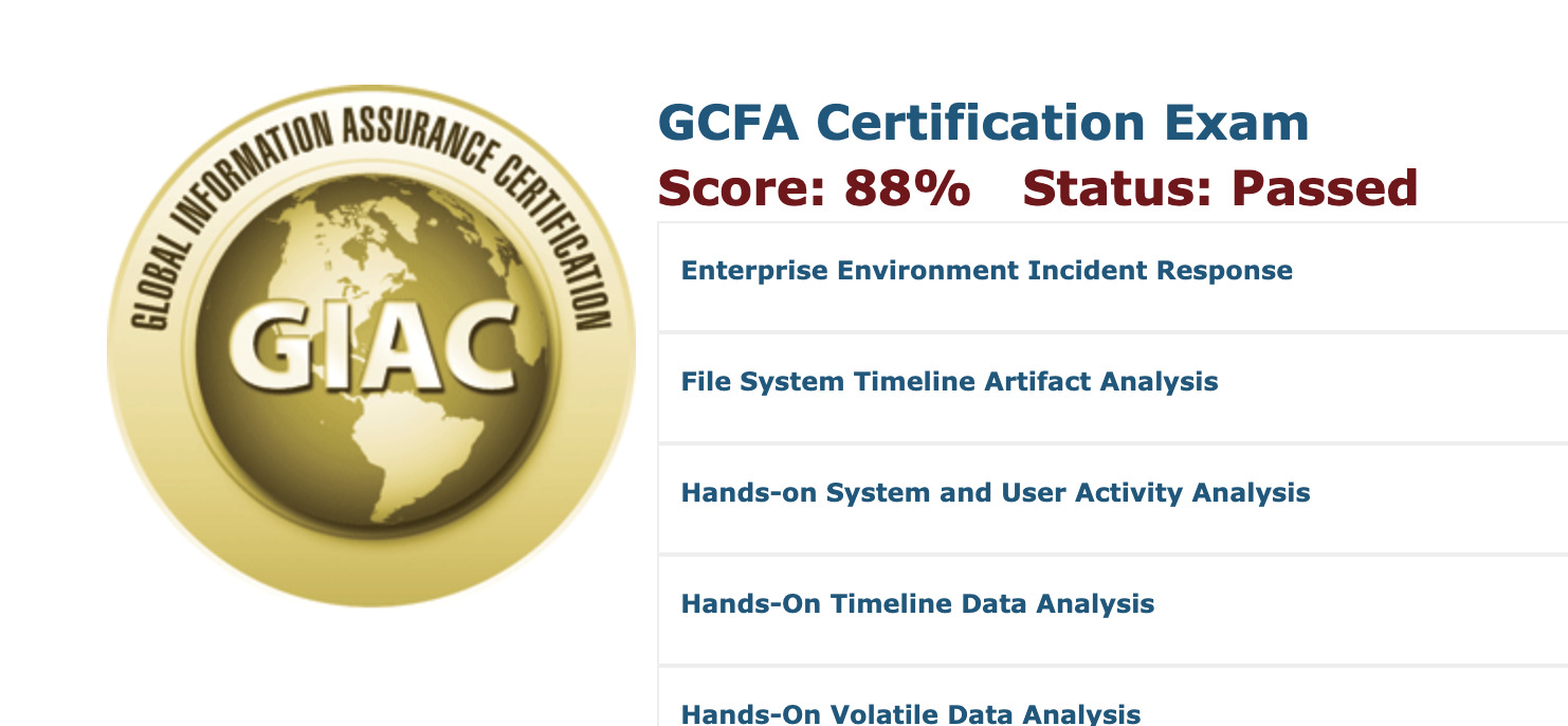 GCFAに合格した(得点88%) | taiyakon